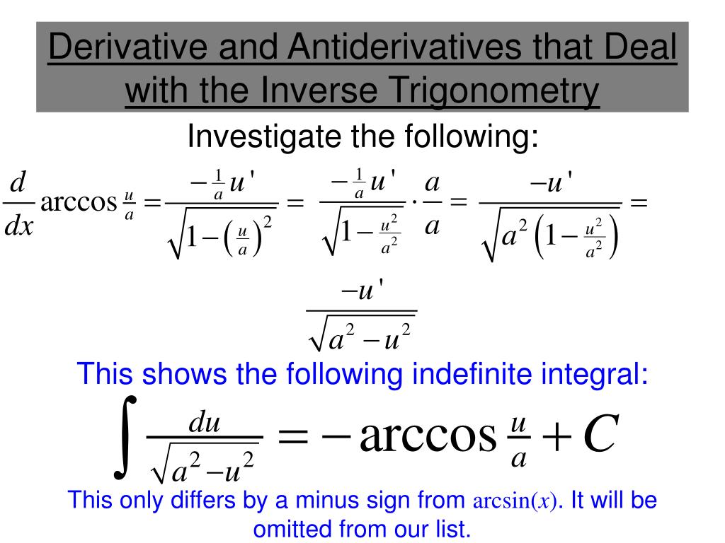 PPT - Inverse Trigonometry Integrals PowerPoint Presentation, free ... PPT - Inverse Trigonometry Integrals PowerPoint Presentation, free ...