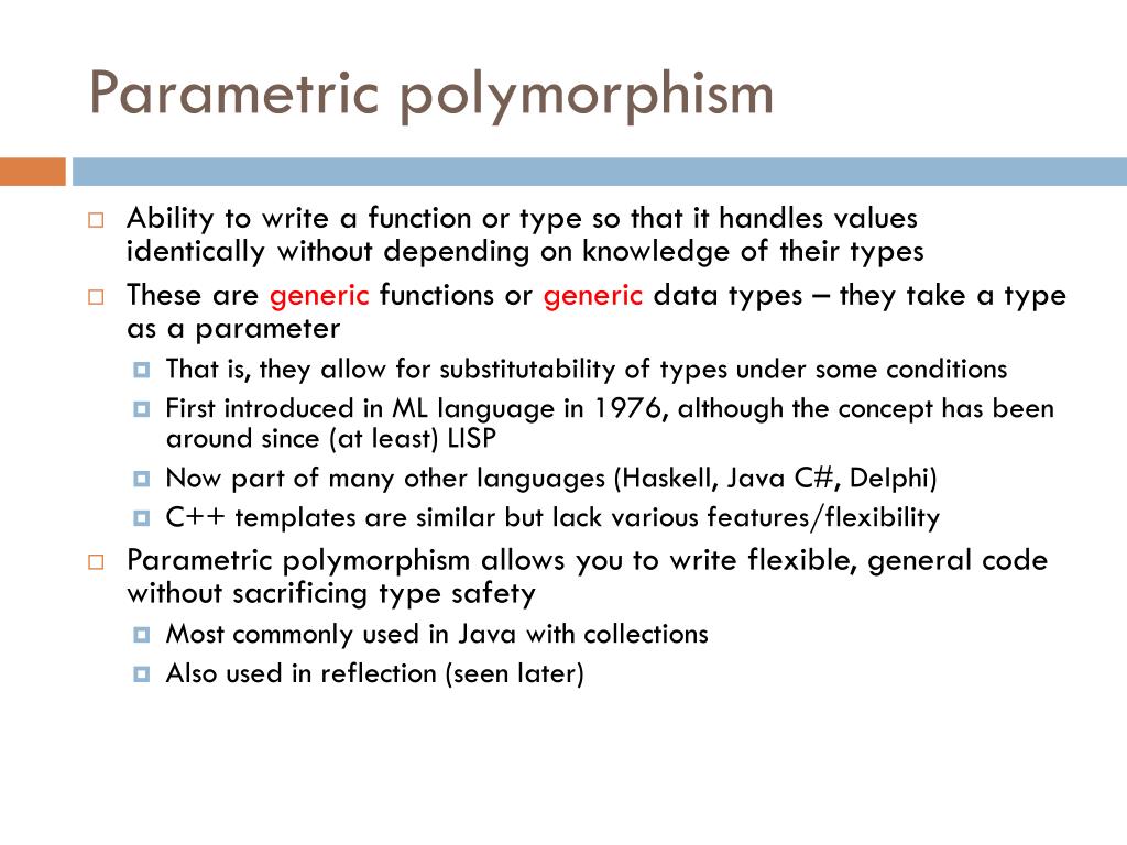 Ppt Cse 331 Software Design And Implementation Genericsparametric Polymorphism Powerpoint