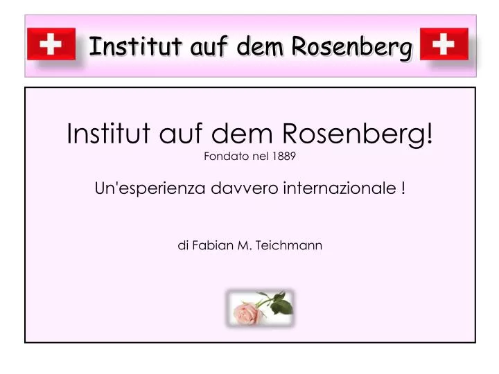 PPT - Institut auf dem Rosenberg PowerPoint Presentation, free download ...