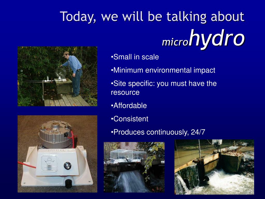 PPT - Microhydro 2006 Environment Summit Sustainability in the High ...