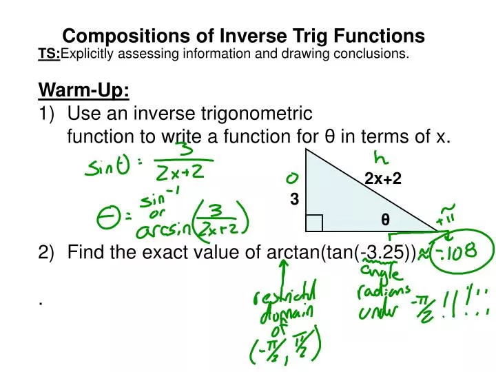 PPT Compositions Of Inverse Trig Functions PowerPoint Presentation 