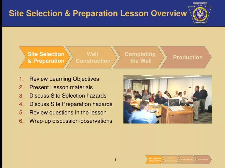PPT - Site Selection & Preparation Lesson Overview PowerPoint ...