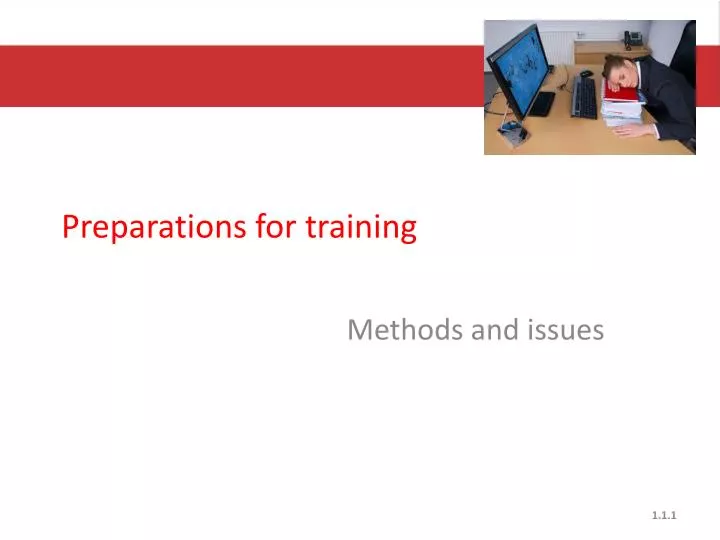 PPT - Preparations for training PowerPoint Presentation, free download ...