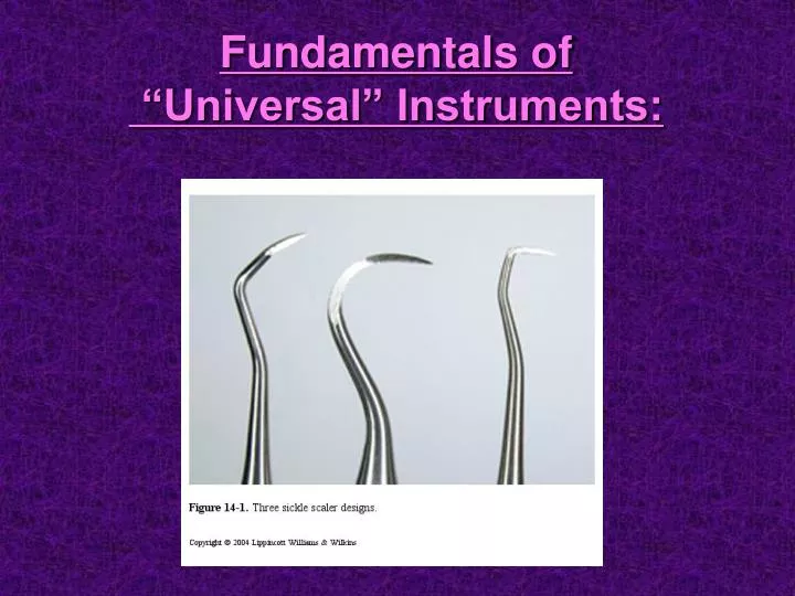 PPT - Fundamentals of “Universal” Instruments: PowerPoint Presentation ...