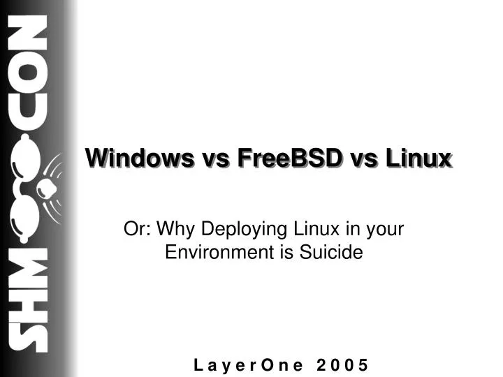 PPT - Windows vs FreeBSD vs Linux PowerPoint Presentation, free ...