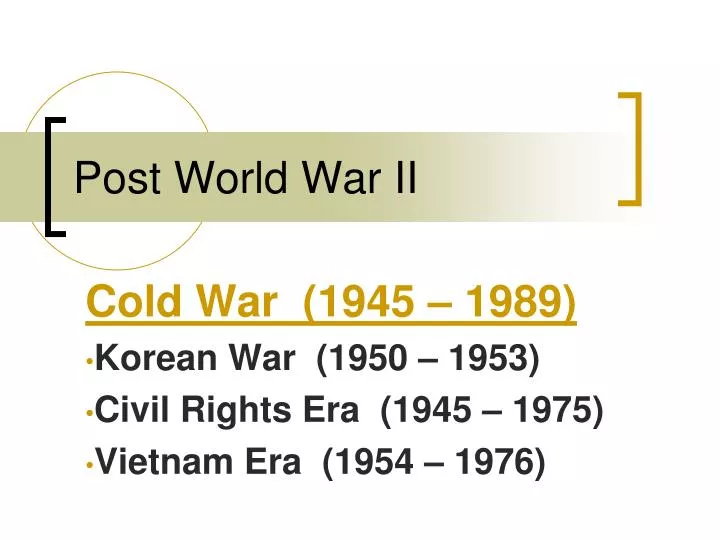 PPT - Post World War II PowerPoint Presentation, free download - ID:5361177