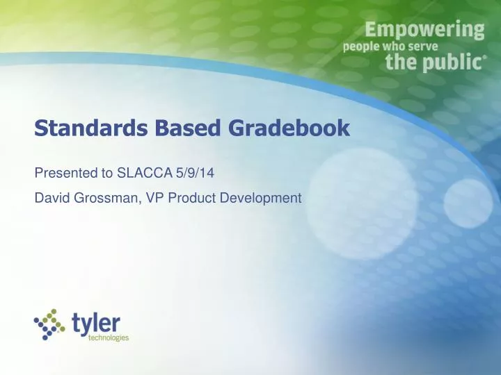 PPT - Standards Based Gradebook PowerPoint Presentation, free download ...