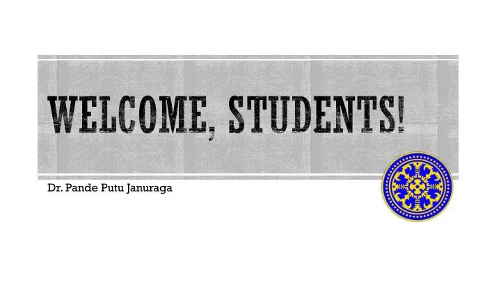 PPT - Welcome, Students! PowerPoint Presentation, free download - ID ...