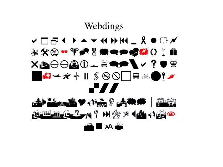 PPT - Webdings PowerPoint Presentation - ID:5362546