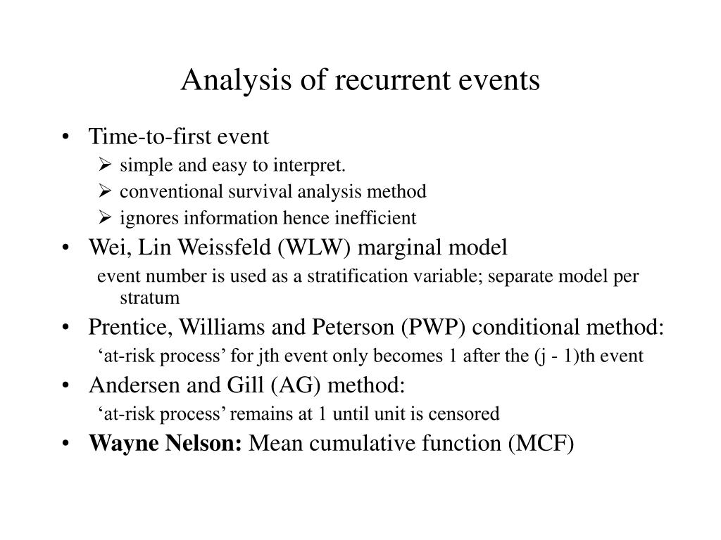 PPT - Mean Cumulative Function (MCF) For Recurrent Events PowerPoint ... PPT - Mean Cumulative Function (MCF) For Recurrent Events PowerPoint ...