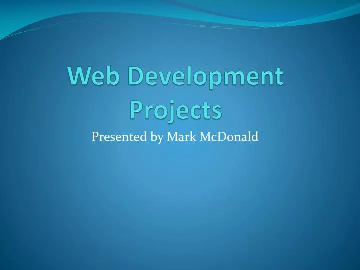 PPT - Web Development Projects PowerPoint Presentation, free download ...