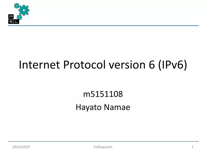 PPT - Internet Protocol version 6 (IPv6) PowerPoint Presentation, free download - ID:5363409