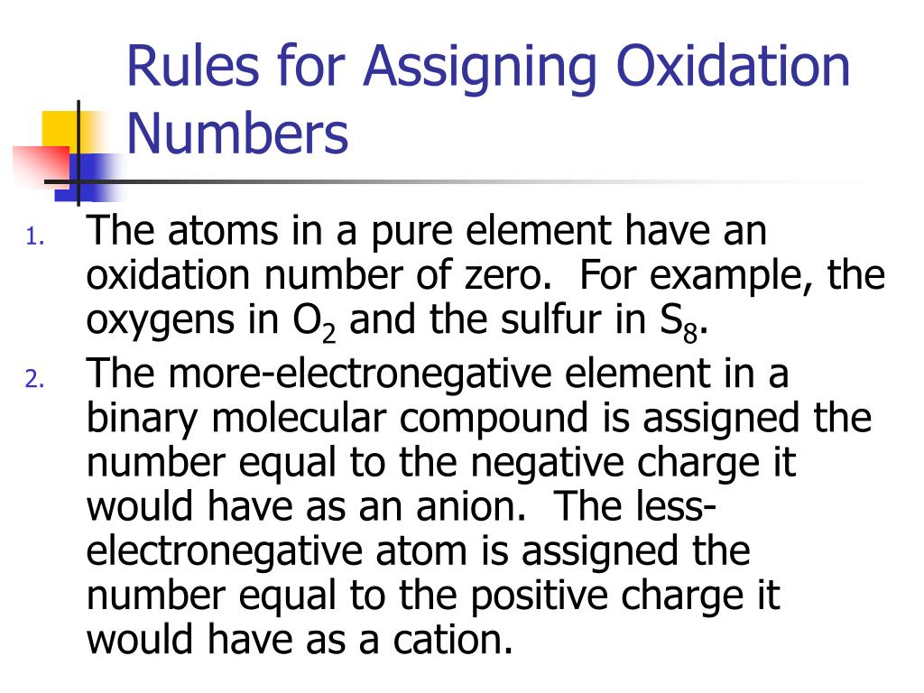PPT Chapter 7 2 Oxidation Numbers PowerPoint Presentation Free PPT Chapter 7 2 Oxidation Numbers PowerPoint Presentation Free