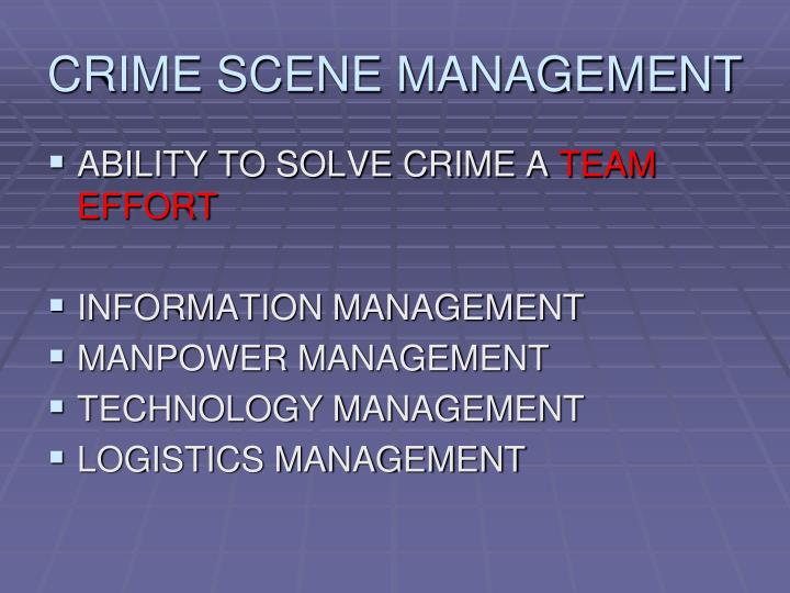 PPT - THE CRIME SCENE PowerPoint Presentation - ID:5364501