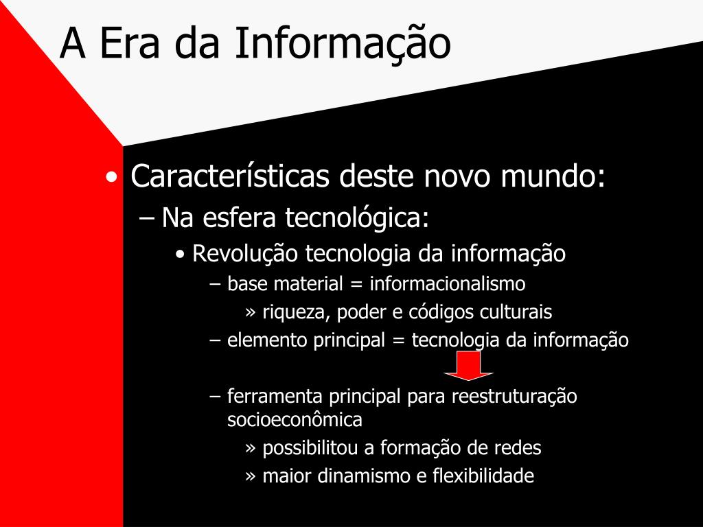 PPT - A Era da Informação: economia, sociedade e cultura PowerPoint ...