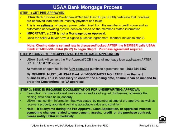 PPT - USAA Bank Mortgage Process PowerPoint Presentation, free download ...