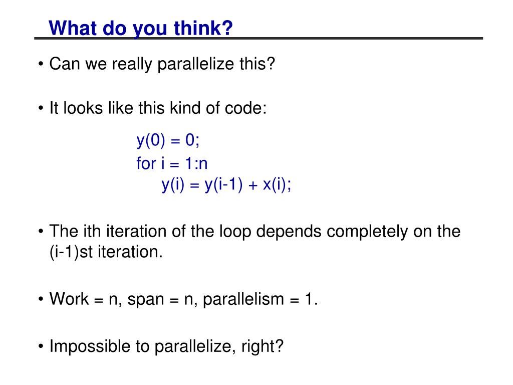 Ppt Cs 240a Parallel Prefix Algorithms Or Tricks With Trees Powerpoint Presentation Id5365824