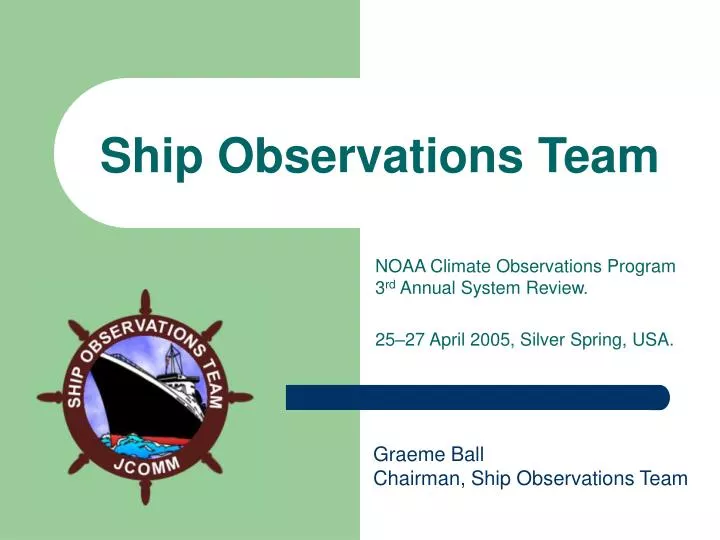 PPT - Ship Observations Team PowerPoint Presentation, free download ...