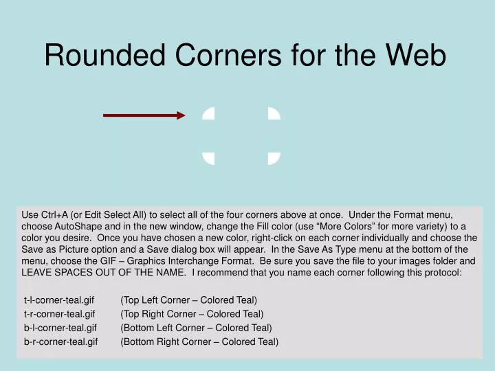 PPT - coloring-rounded-corners PowerPoint Presentation, free download ...