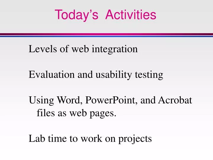 PPT - Today’s Activities PowerPoint Presentation, free download - ID ...