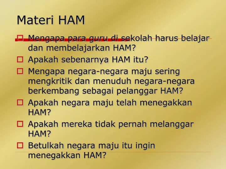 PPT - Materi HAM PowerPoint Presentation, free download - ID:5368187