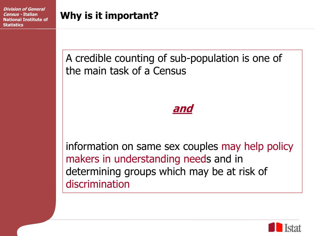 Ppt Data Collection On The De Facto Same Sex Couples In The 2010