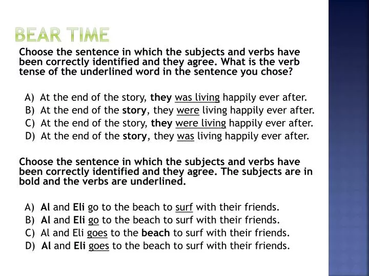 PPT - BEAR TIME PowerPoint Presentation, free download - ID:5368548