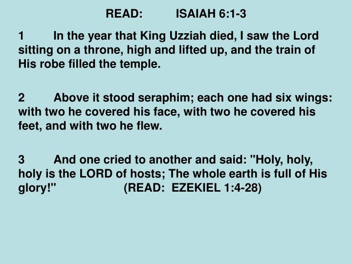 PPT - ISAIAH CHAPTER SIX PowerPoint Presentation - ID:5368679