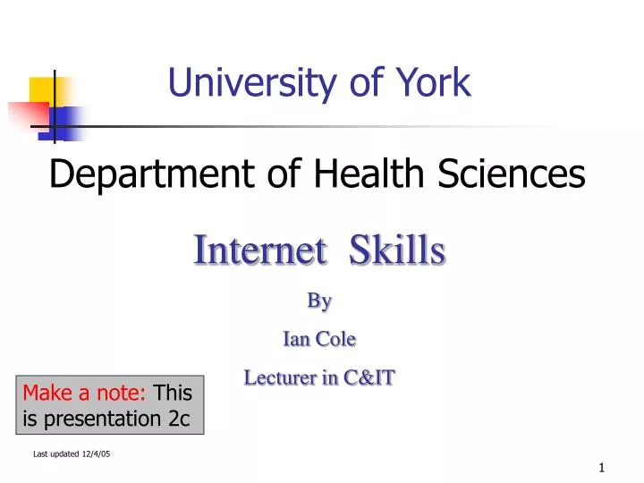 PPT - University of York PowerPoint Presentation, free download - ID ...
