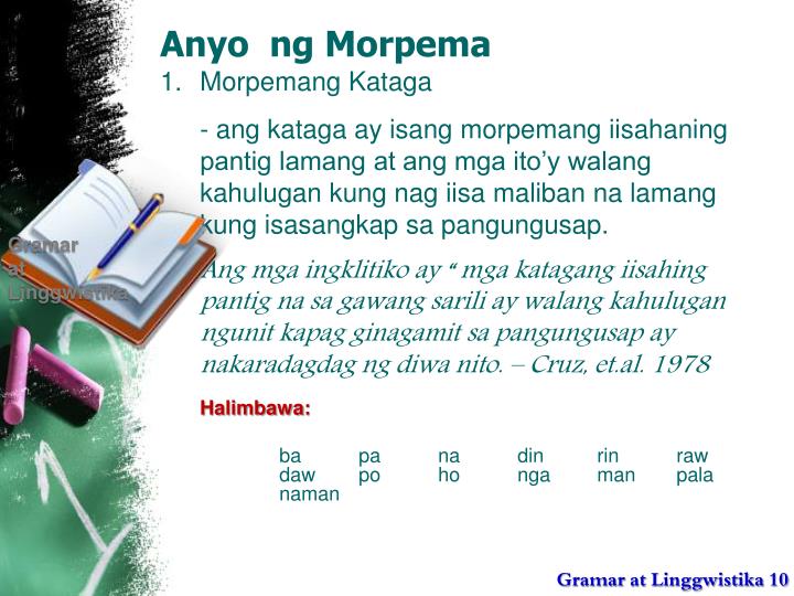 PPT - Gramar at Linggwistika PowerPoint Presentation - ID:5369396