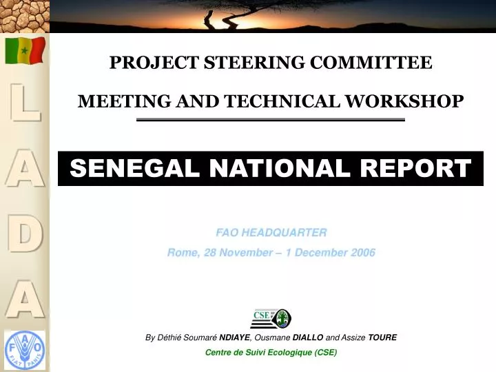 PPT - PROJECT STEERING COMMITTEE MEETING AND TECHNICAL WORKSHOP ...