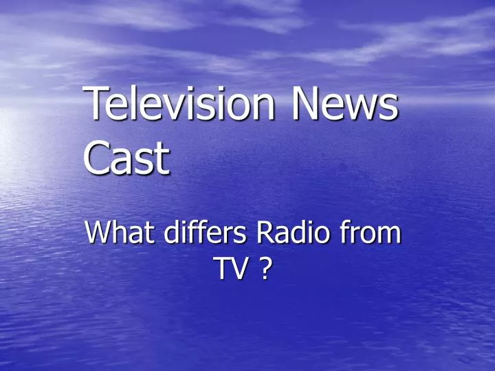 PPT - Television News Cast PowerPoint Presentation, free download - ID ...
