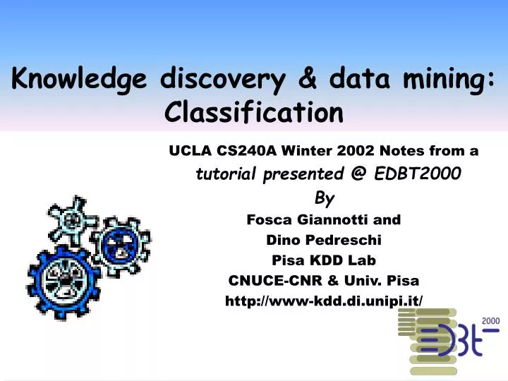 PPT - Knowledge discovery & data mining: Classification PowerPoint ... PPT - Knowledge discovery & data mining: Classification PowerPoint ...