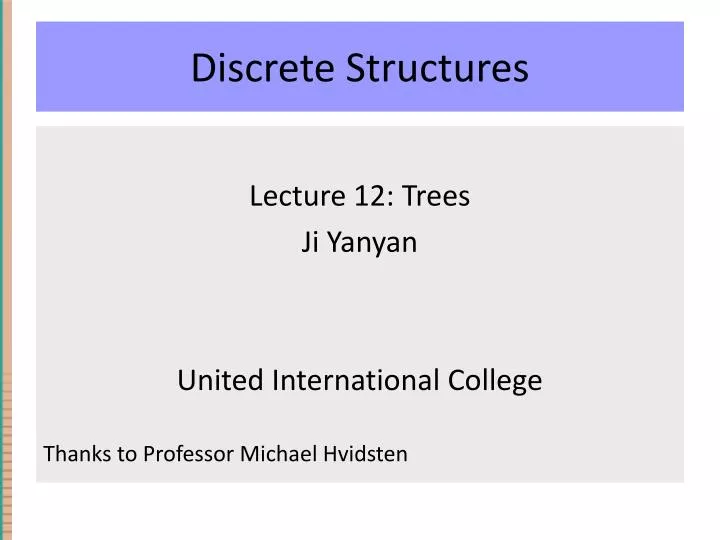 PPT - Discrete Structures PowerPoint Presentation, free download - ID ...