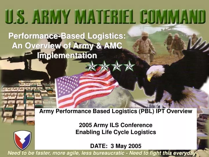 PPT - Performance-Based Logistics: An Overview of Army & AMC ...