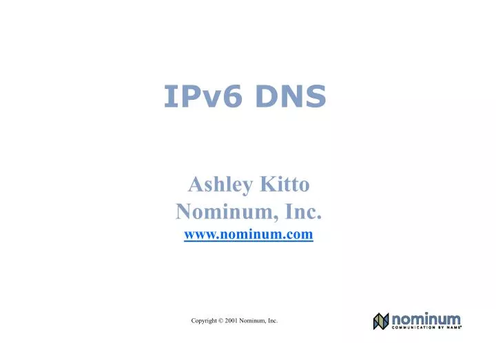 PPT - IPv6 DNS PowerPoint Presentation, free download - ID:5372029