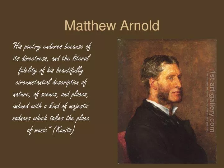 PPT - Matthew Arnold PowerPoint Presentation, free download - ID:5372182